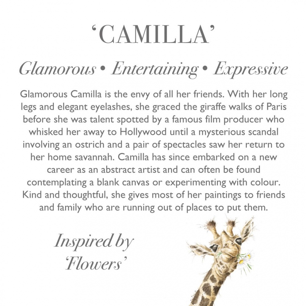Wrendale 'Camilla' Giraffe Plush Character
